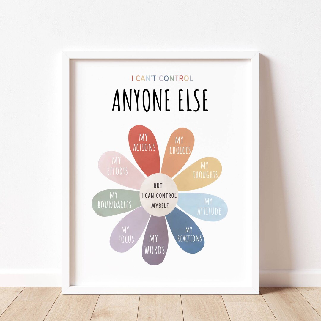 I Cannot Control, Therapy Office Decor, School Counselor, Counseling ...