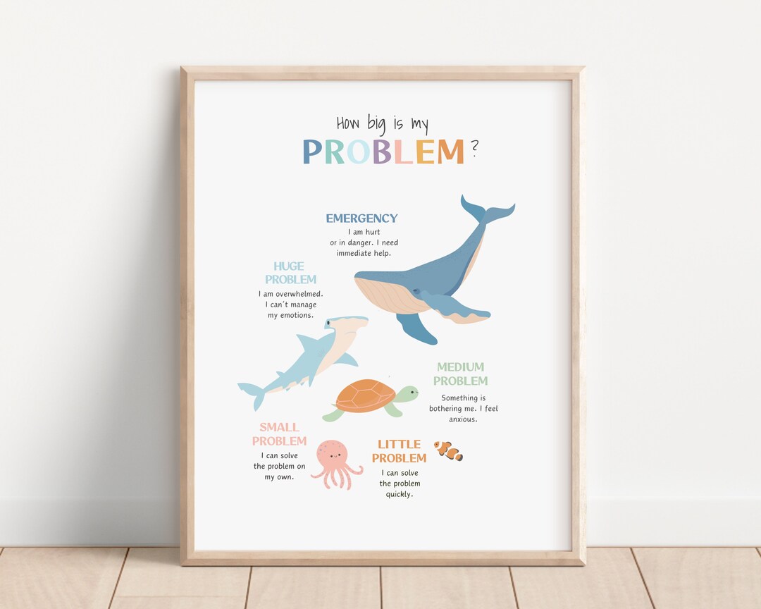 How Big is My Problem, Size of the Problem Print, Psychology Art ...