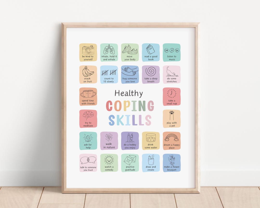Coping Skills Poster, School Counselor, Calming Strategies, Calming ...