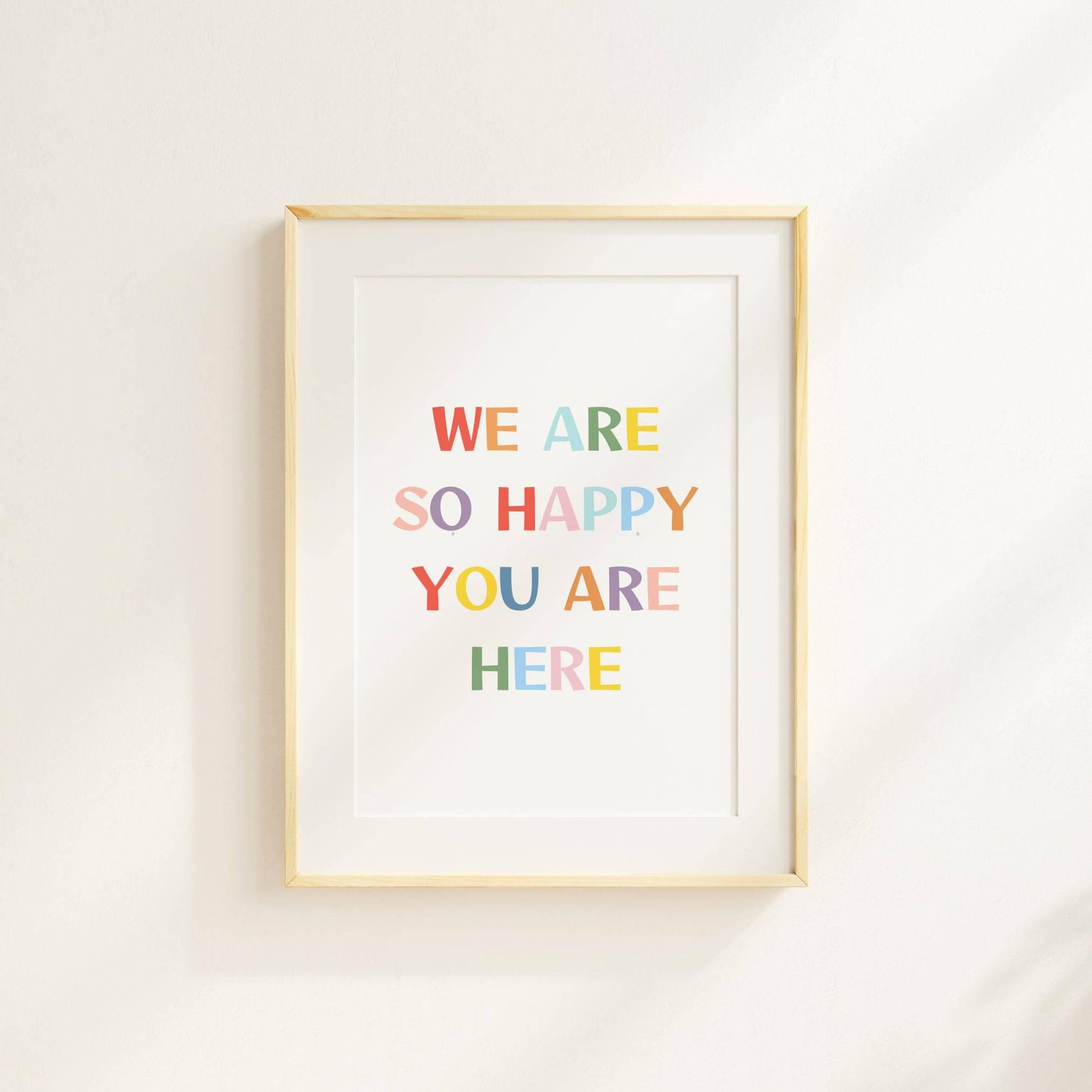 We Are so Happy You Are Here Poster, Classroom Wall Art, Homeschool ...
