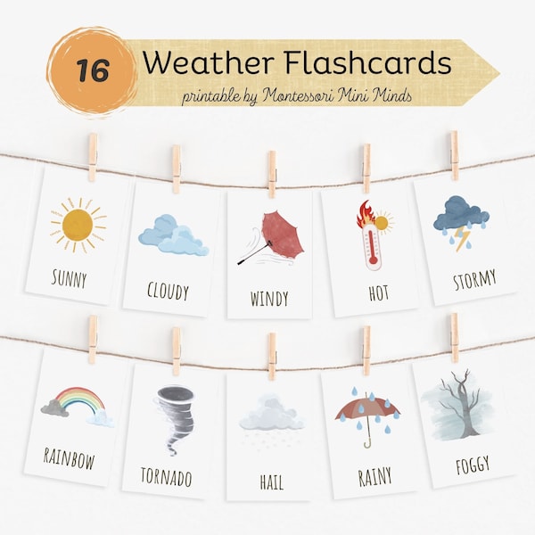 Montessori Weather - Etsy