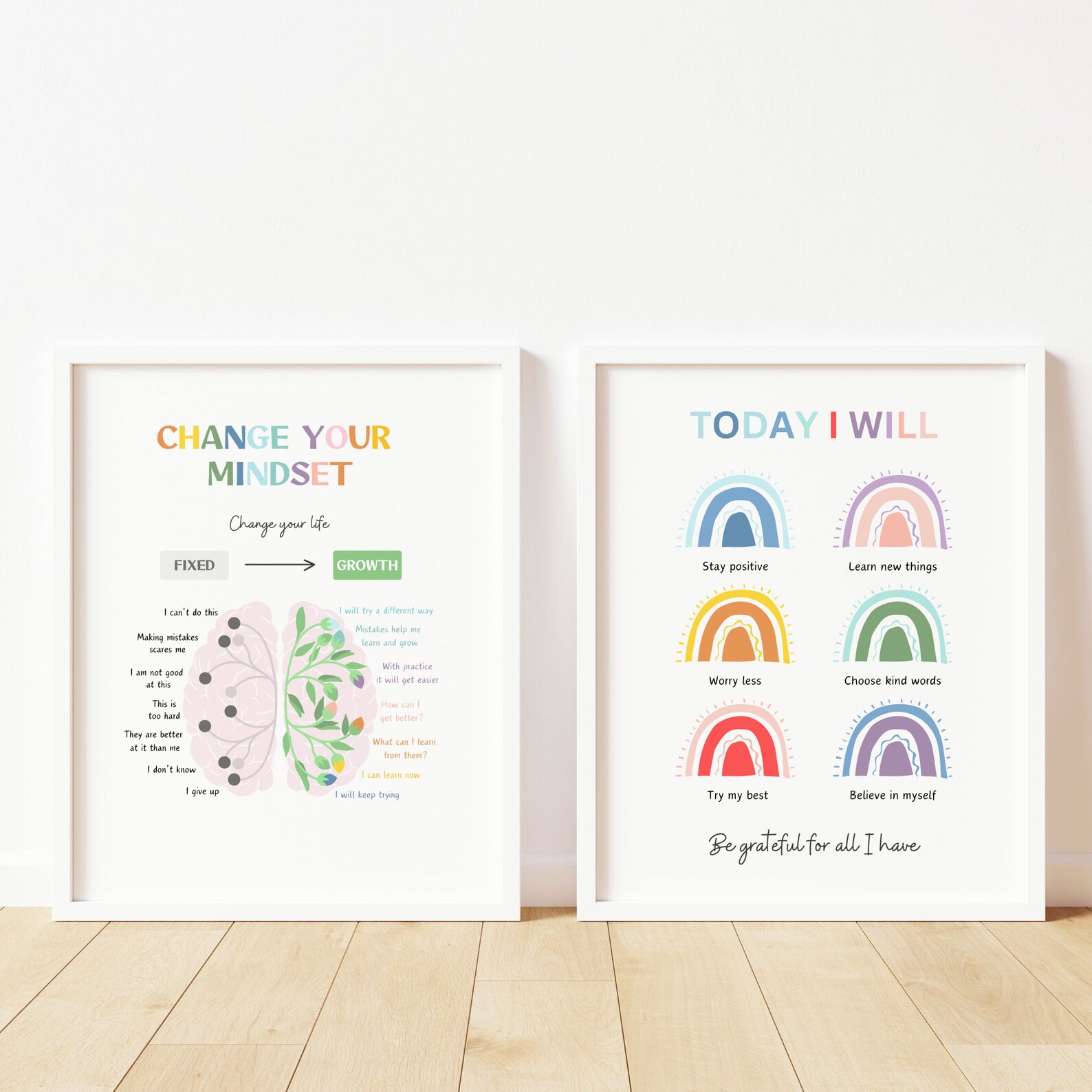 30 Calming Corner Posters, Therapy Office Decor, Mindful Wall Art for ...