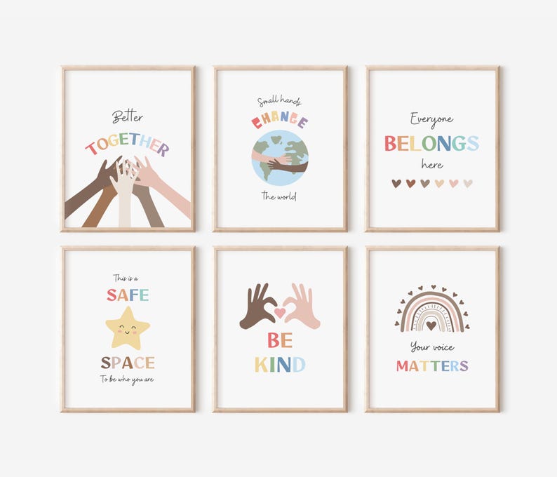 12 Inclusive Posters, Inclusive Classroom Decor, Diversity Equality ...