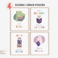 Reading Poster - Etsy