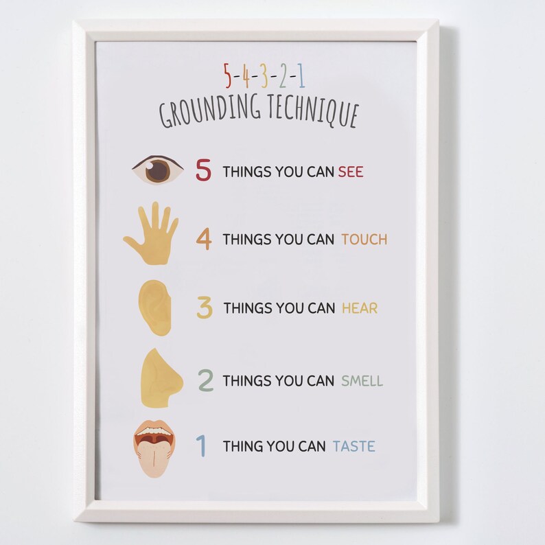 Set of 6 Calming Corner Posters, Printable Feelings Chart, Coping ...