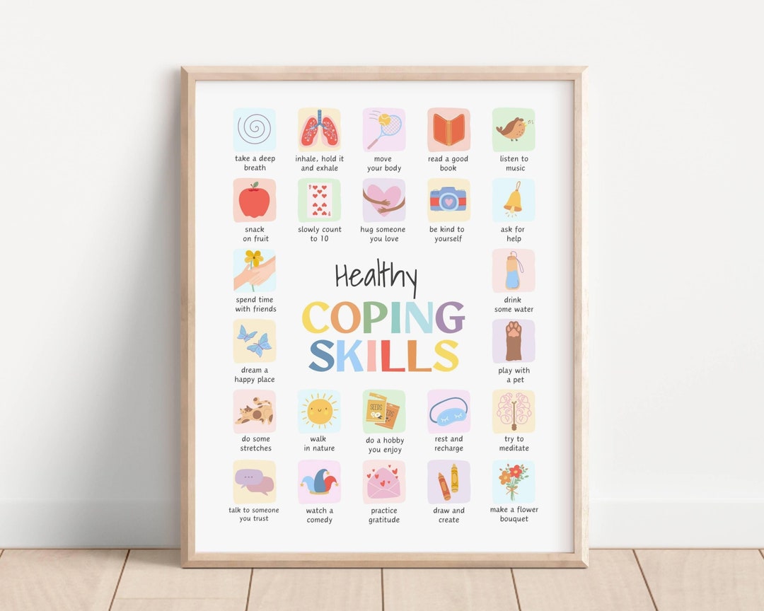 Coping Skills Poster, School Counselor, Calming Strategies, Calming ...