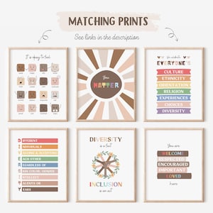 6 Inclusive Posters, Inclusive Classroom Decor, Diversity Equality Safe ...
