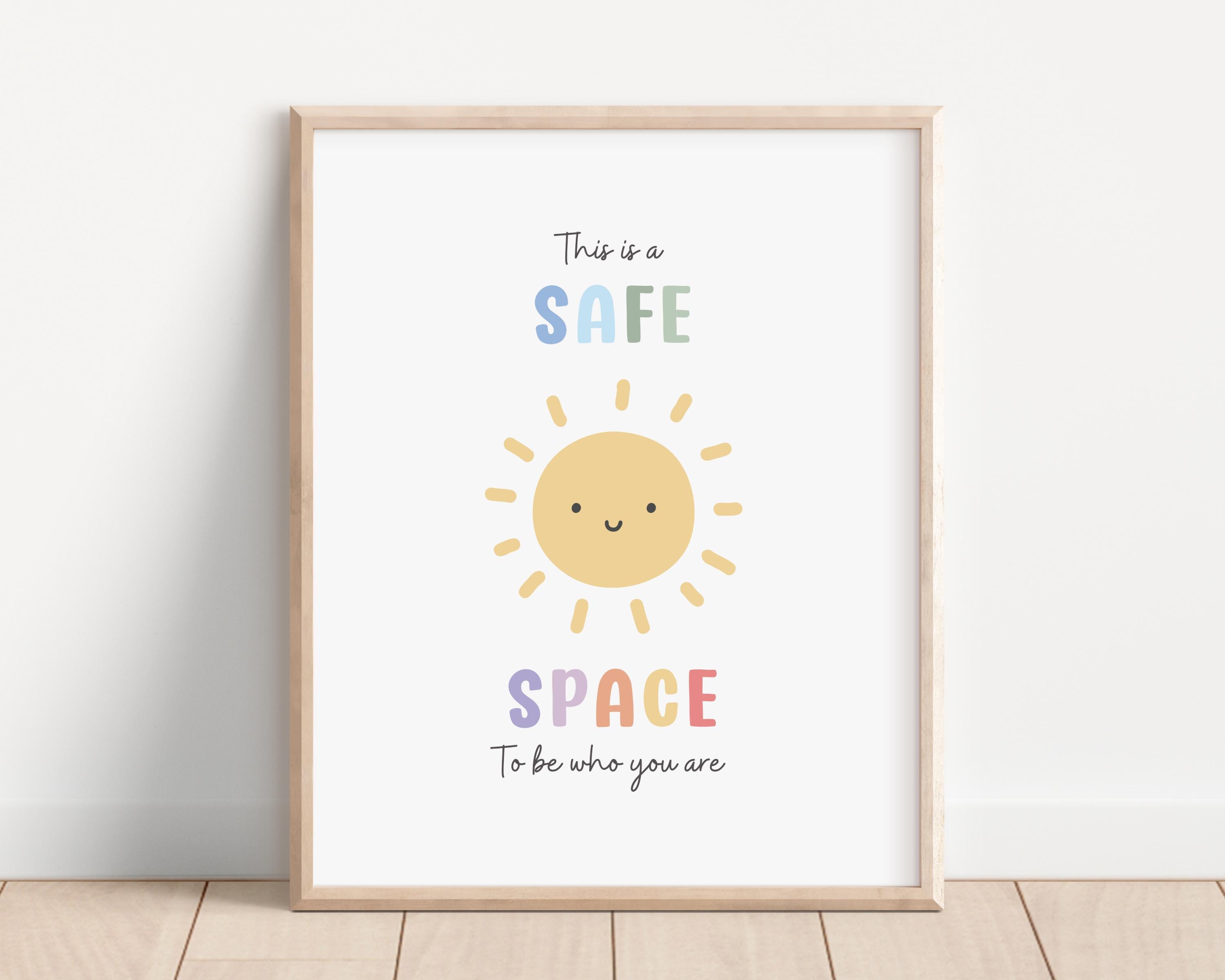 6 Calming Corner Posters, Therapy Office Decor, Mindful Wall Art for ...