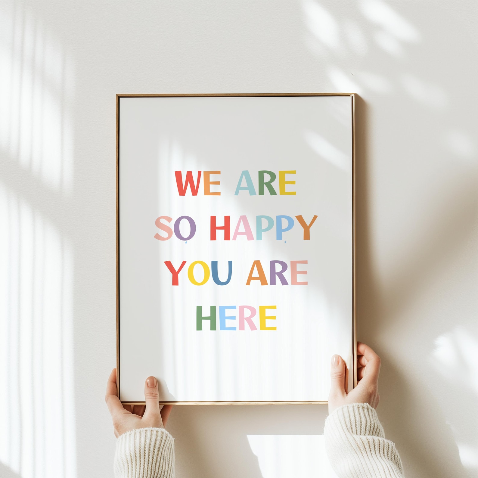 We Are so Happy You Are Here Poster, Classroom Wall Art, Homeschool ...