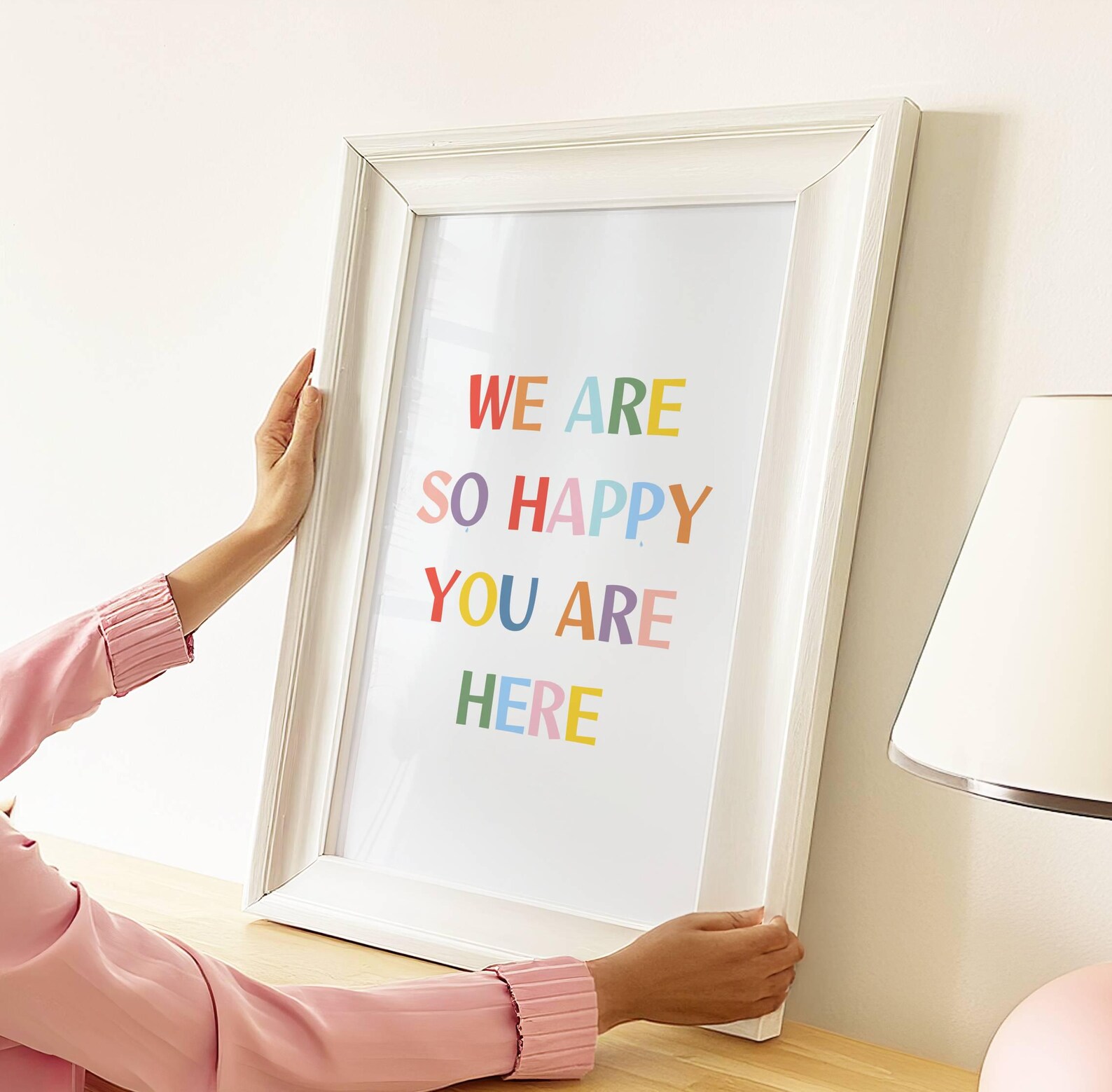 We Are so Happy You Are Here Poster, Classroom Wall Art, Homeschool ...