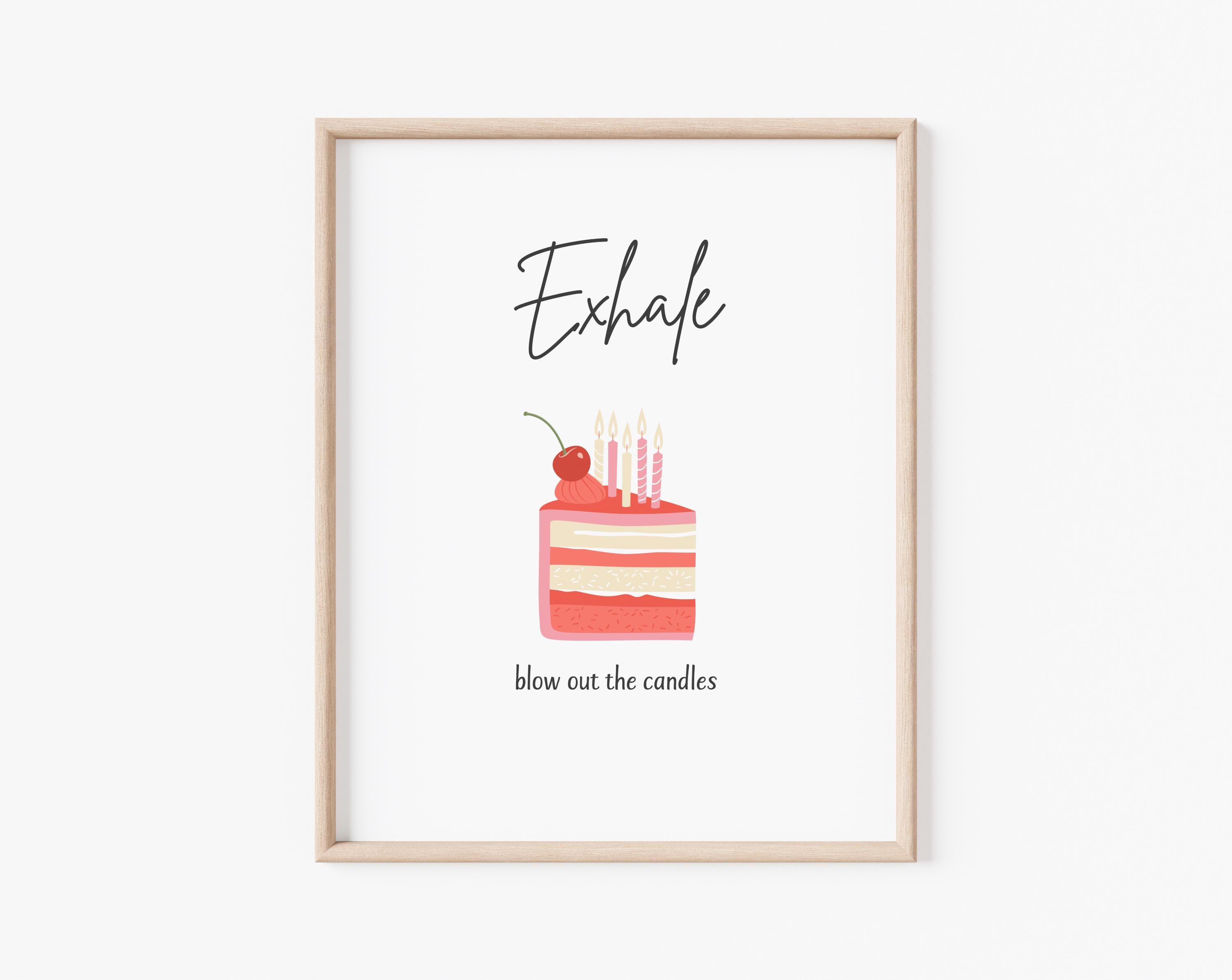 Inhale Exhale Poster, Deep Breathing Exercise, Calm Corner Grounding ...