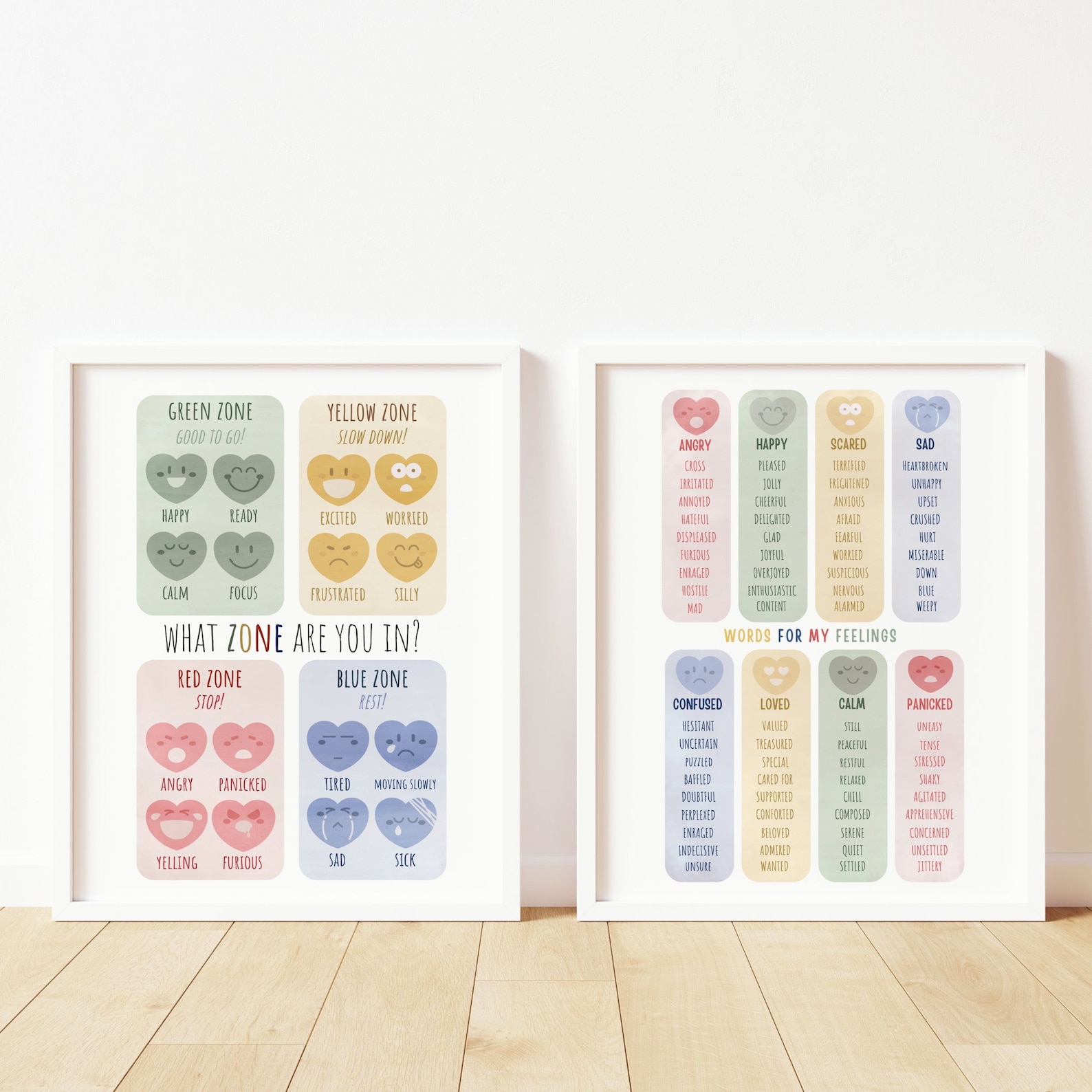 Zones of Regulation Poster, Classroom Decor, Feelings Chart, Classroom ...