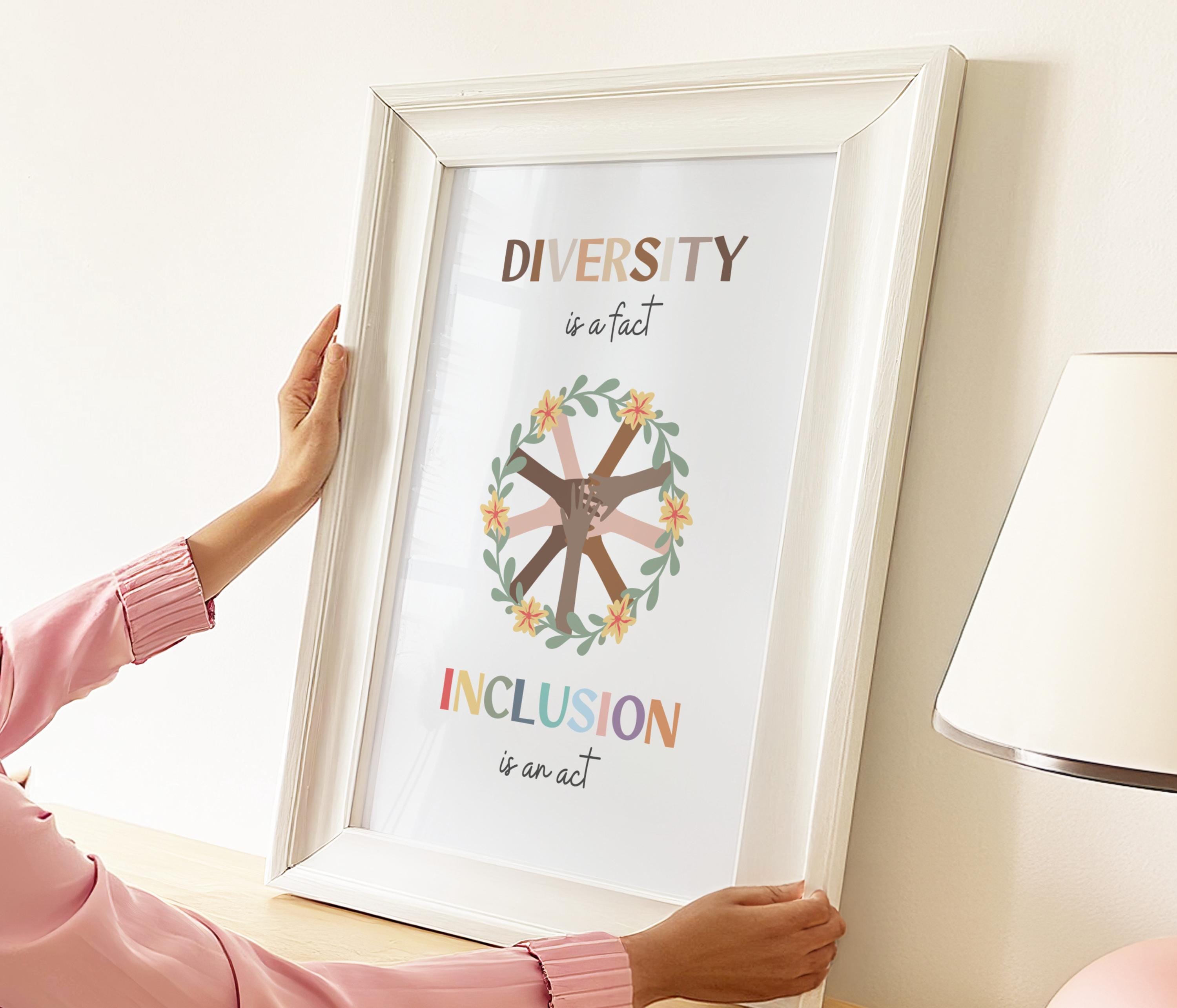 6 Inclusive Posters, Kids Affirmations, Diversity Inclusion Classroom ...