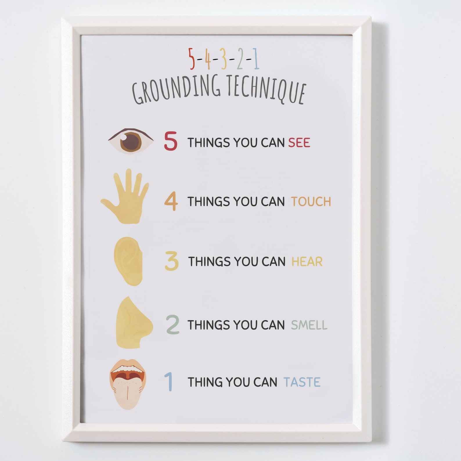 Grounding Technique Poster, Zones of Regulation, CBT, Coping Skills ...
