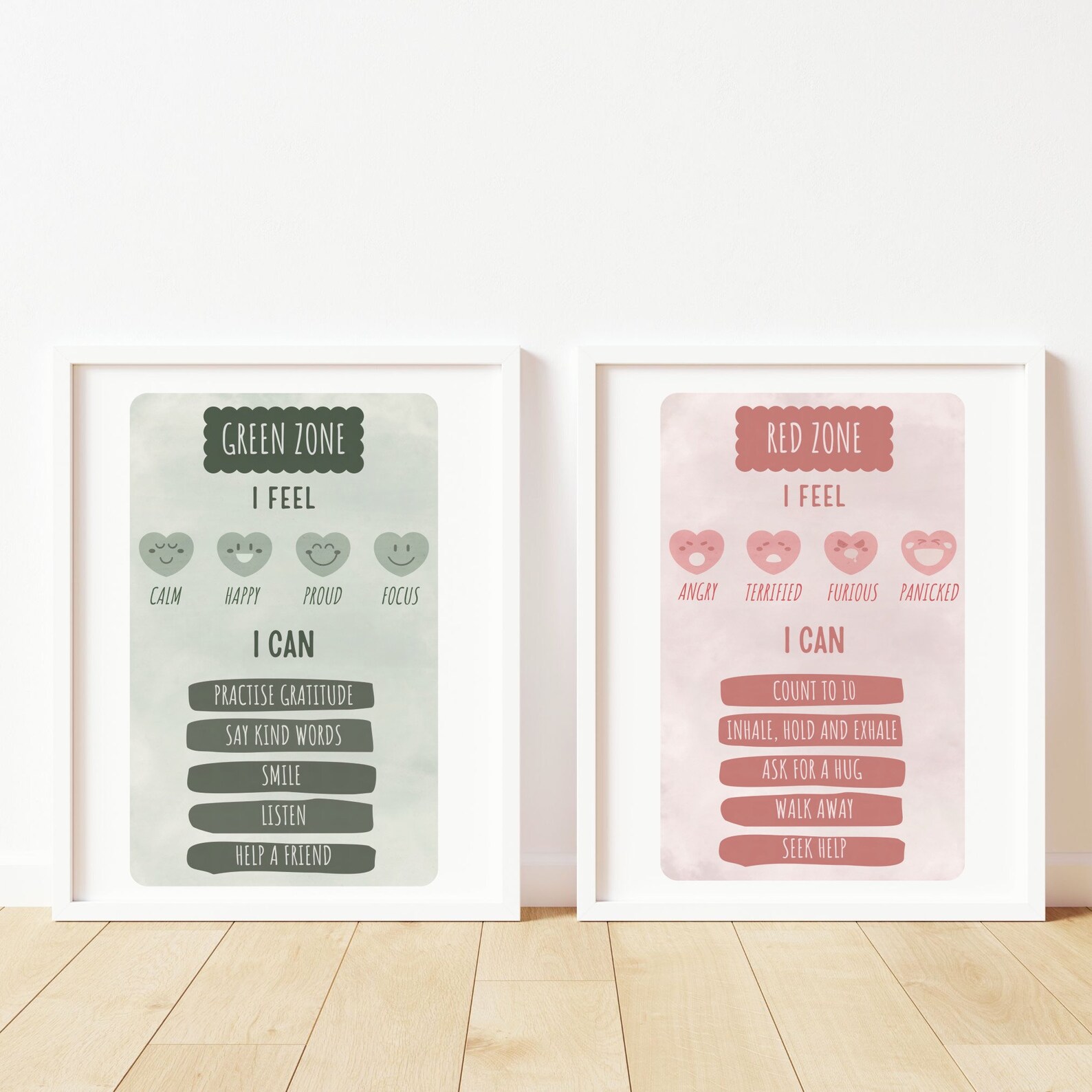 Zones of Regulation Poster, Classroom Decor, Feelings Chart, Classroom ...