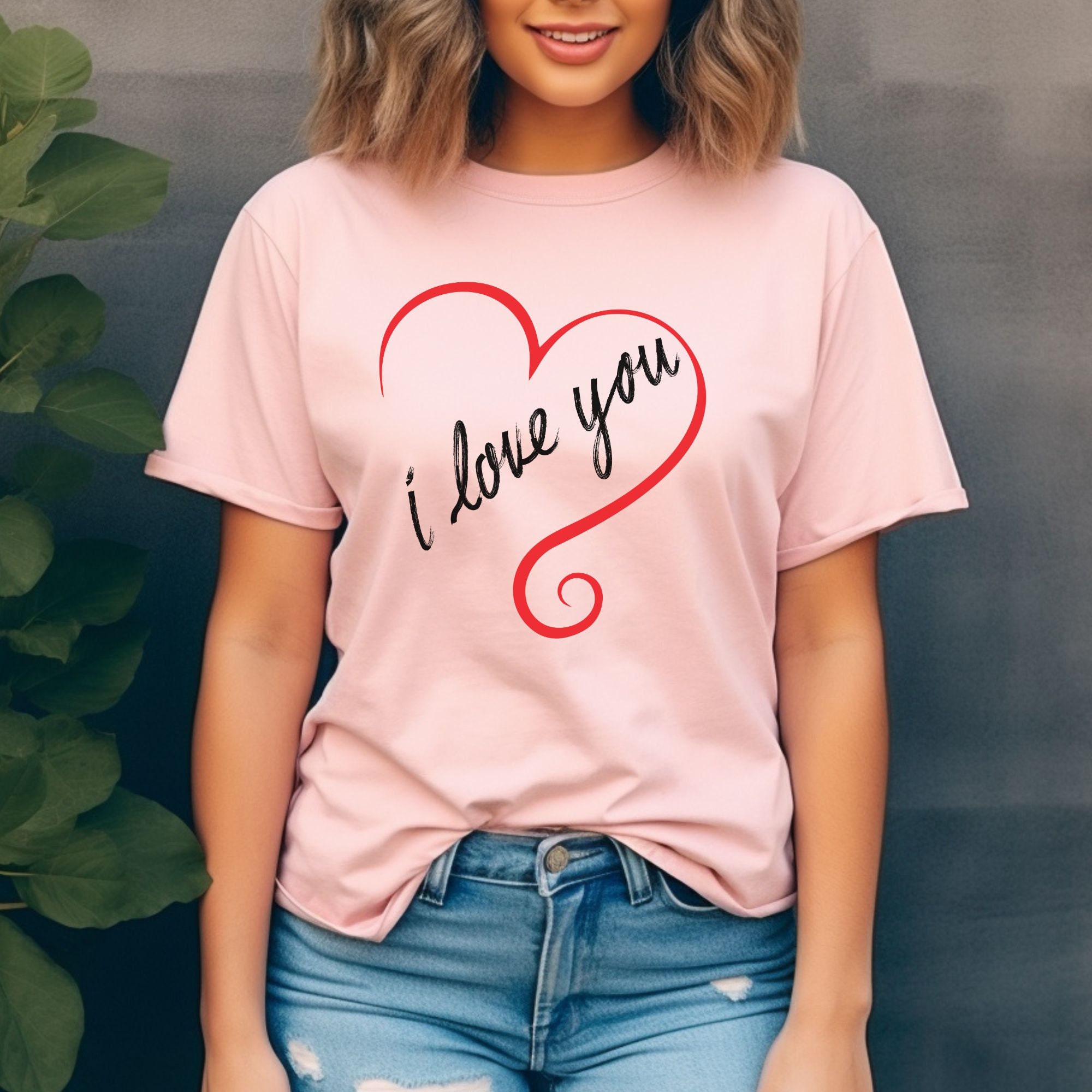 I Love You Png, Valentines Day Shirt, Valentine Heart Png, Valentine's ...