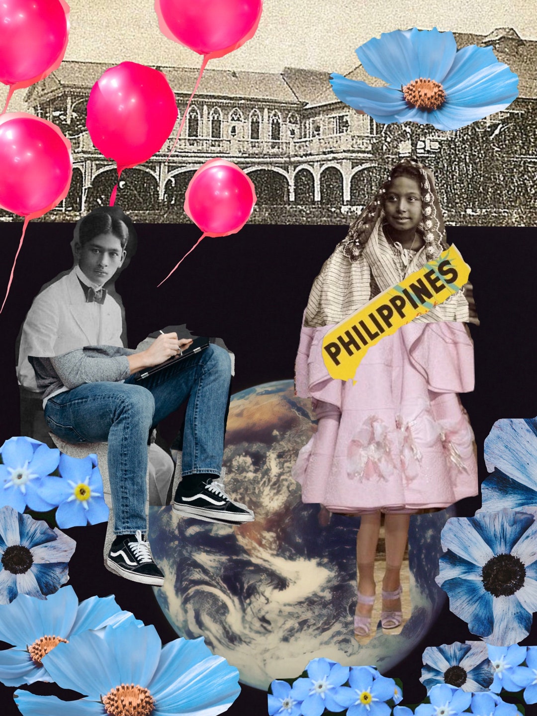 Philippine Nostalgia: A Digital Collage Masterpiece - “koya” - Etsy