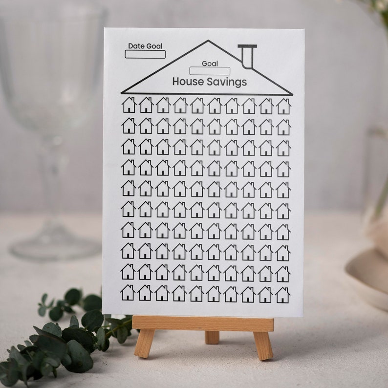 Savings Goal Tracker, Printable Saving Tracker, Savings Tracker PDF ...