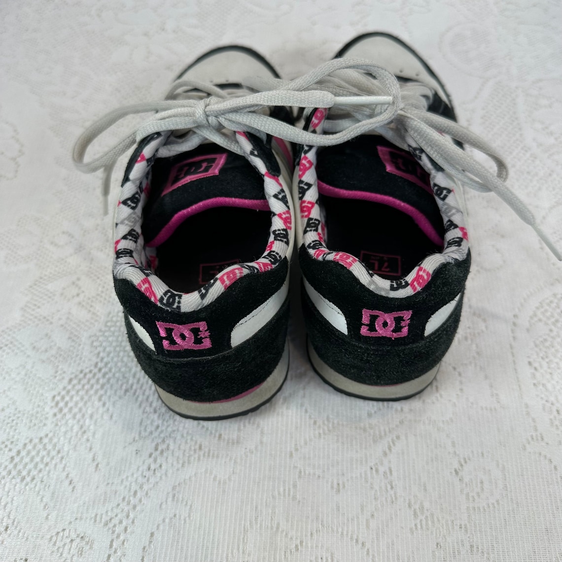 Vintage, DC Shoes Women's Skater Shoes, Sneakers, Black and Pink, USA ...