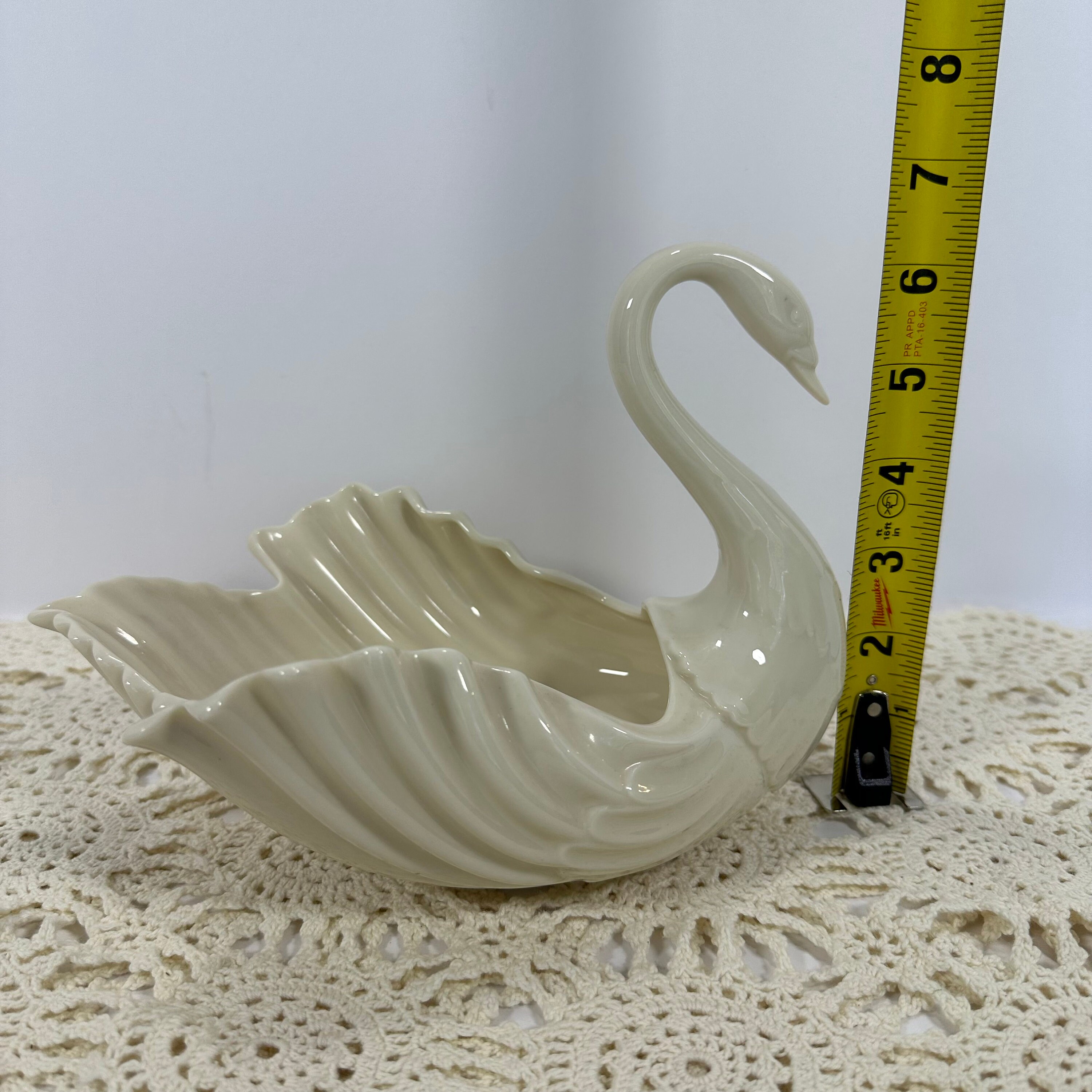 Vintage Lennox White Swan Candy Dish, Porcelain Trinket Dish or ...