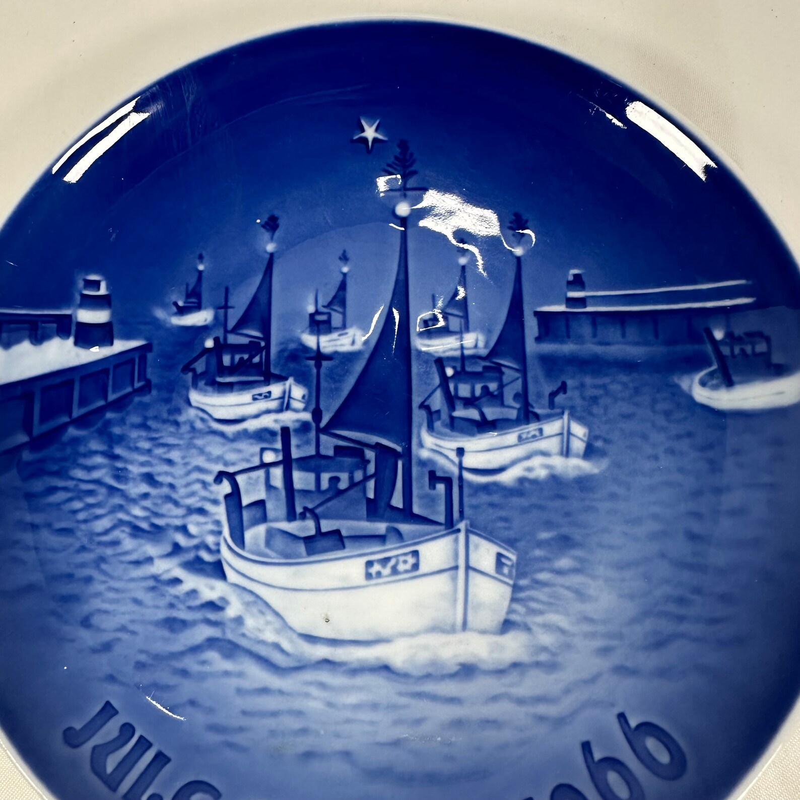 Vintage Collectable Jule After Plate, Dated 1966; Title "sailboats ...