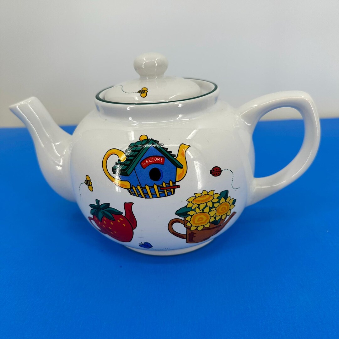 Vintage, Garden Tea Party Teapot and Lid From Signature© Made in ...
