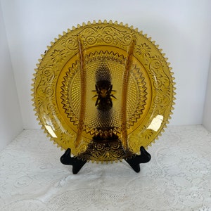 Vintage Amber Indiana Glass Tiara Pattern 3 Partitioned/divided ...