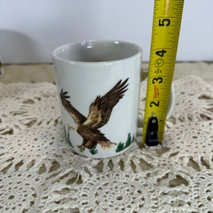Set of 5 Stoneware Bald Eagle Coffee/tea Mugs by Tienshan 11oz - Etsy