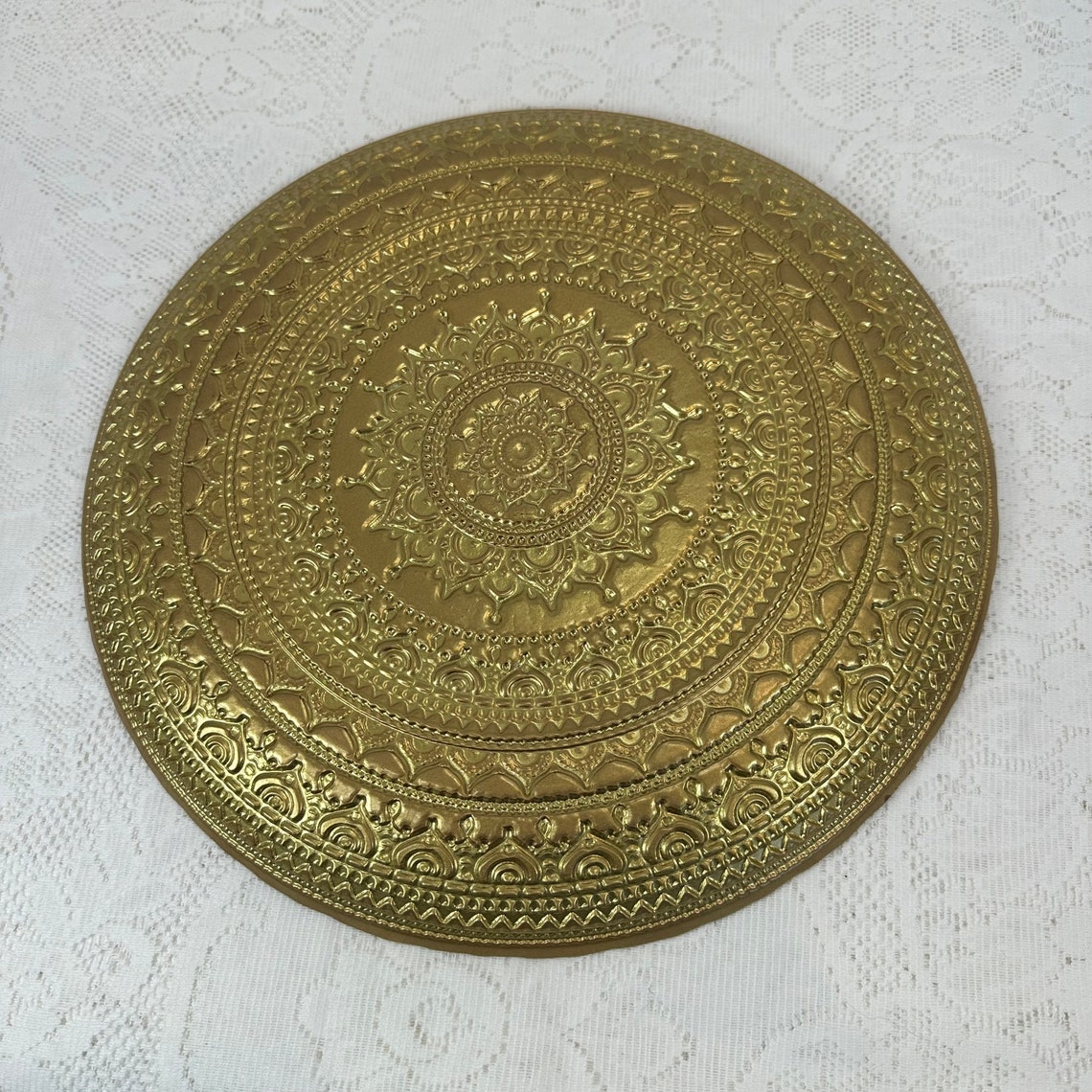 Art of the Table Ardacam Red and Gold Handmade, Turkish Glass Plate New ...