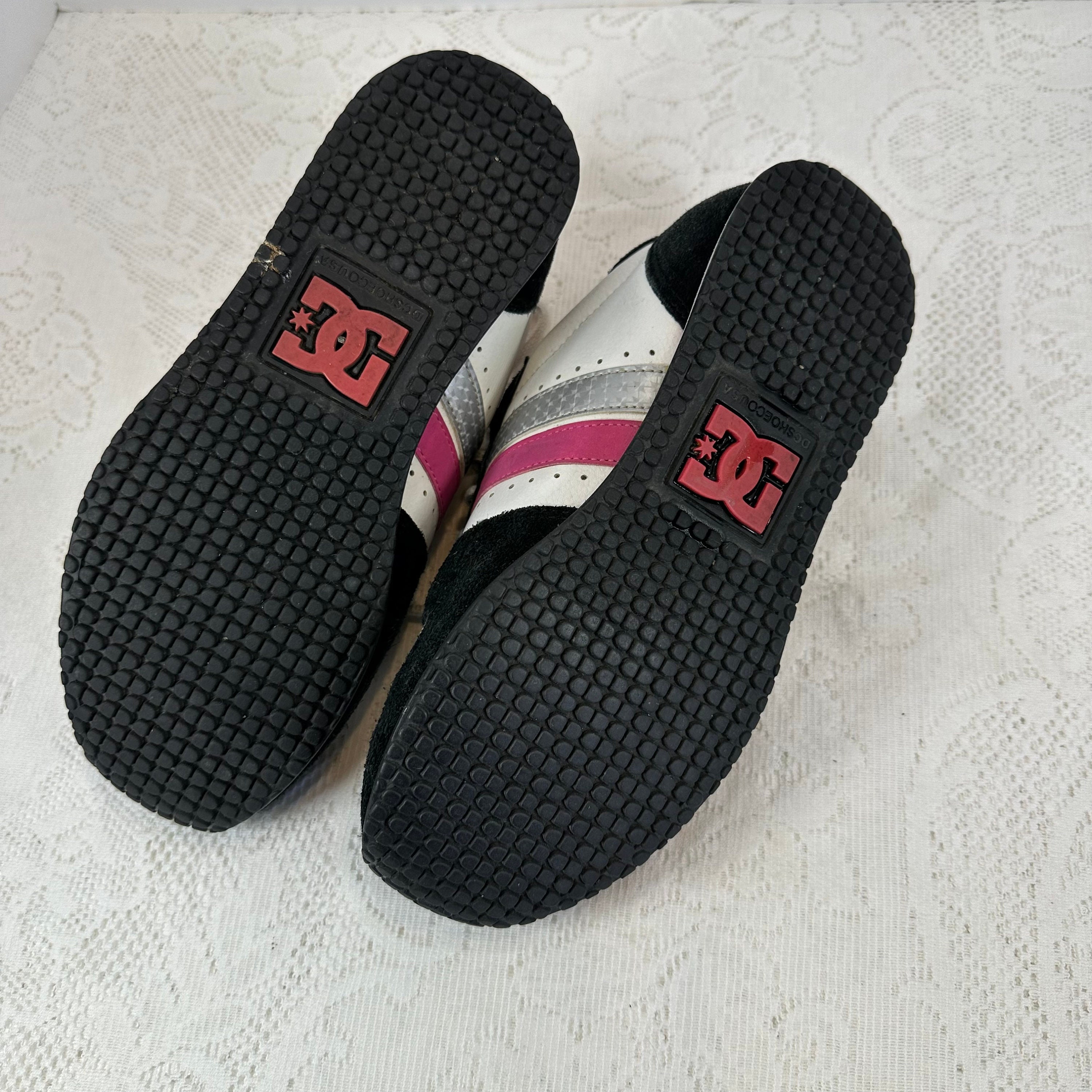 Vintage, DC Shoes Women's Skater Shoes, Sneakers, Black and Pink, USA ...
