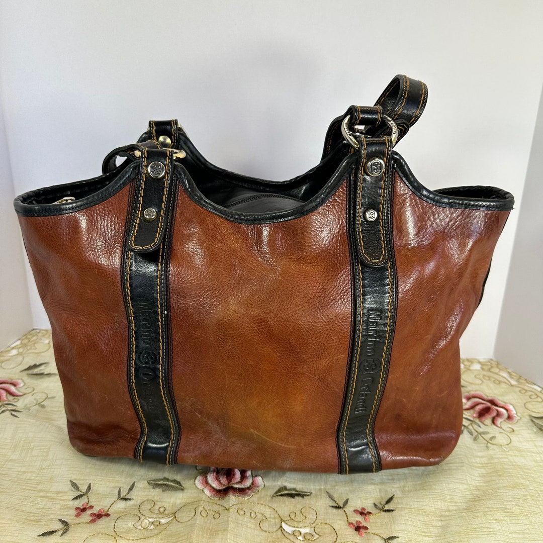 Marino Orlandi Bags, Marino Orlandi Italian Leather Purse, Double Strap ...
