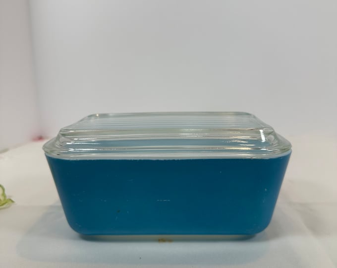 Aqua Pyrex Refrigerator Dish W Lid 502 / Vintage Mid Century Turquoise ...