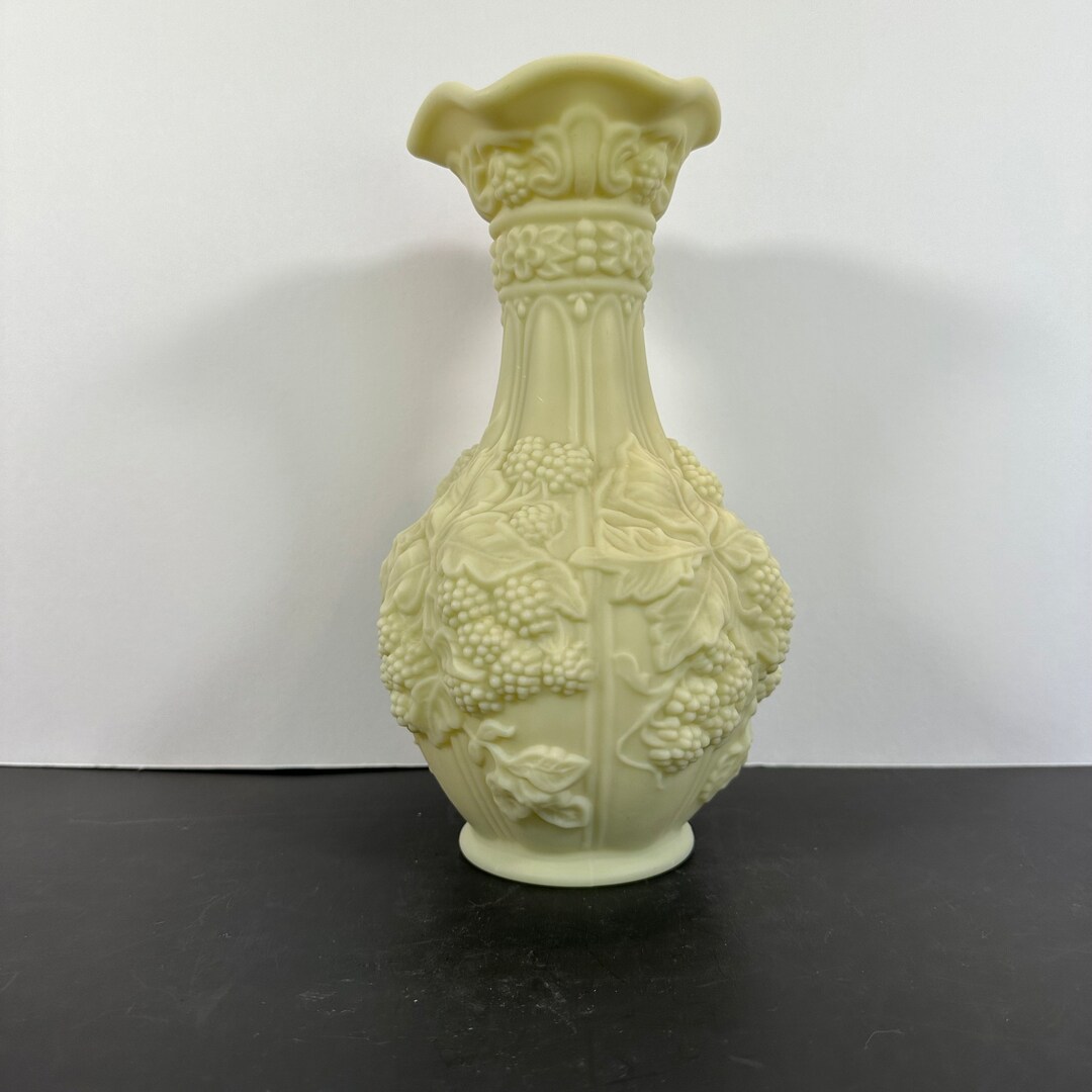 Vintage, Milk White Imperial Satin Art Porcelain 10 1/8" Inch Ivory ...