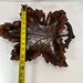 Vintage, Large Leaf Serving/display Tray, Leaf Resin, Burlwood ...