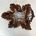 Vintage, Large Leaf Serving/display Tray, Leaf Resin, Burlwood ...