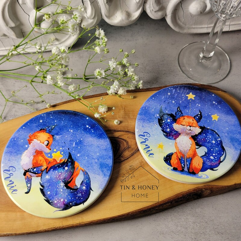 Fox Coaster - Etsy