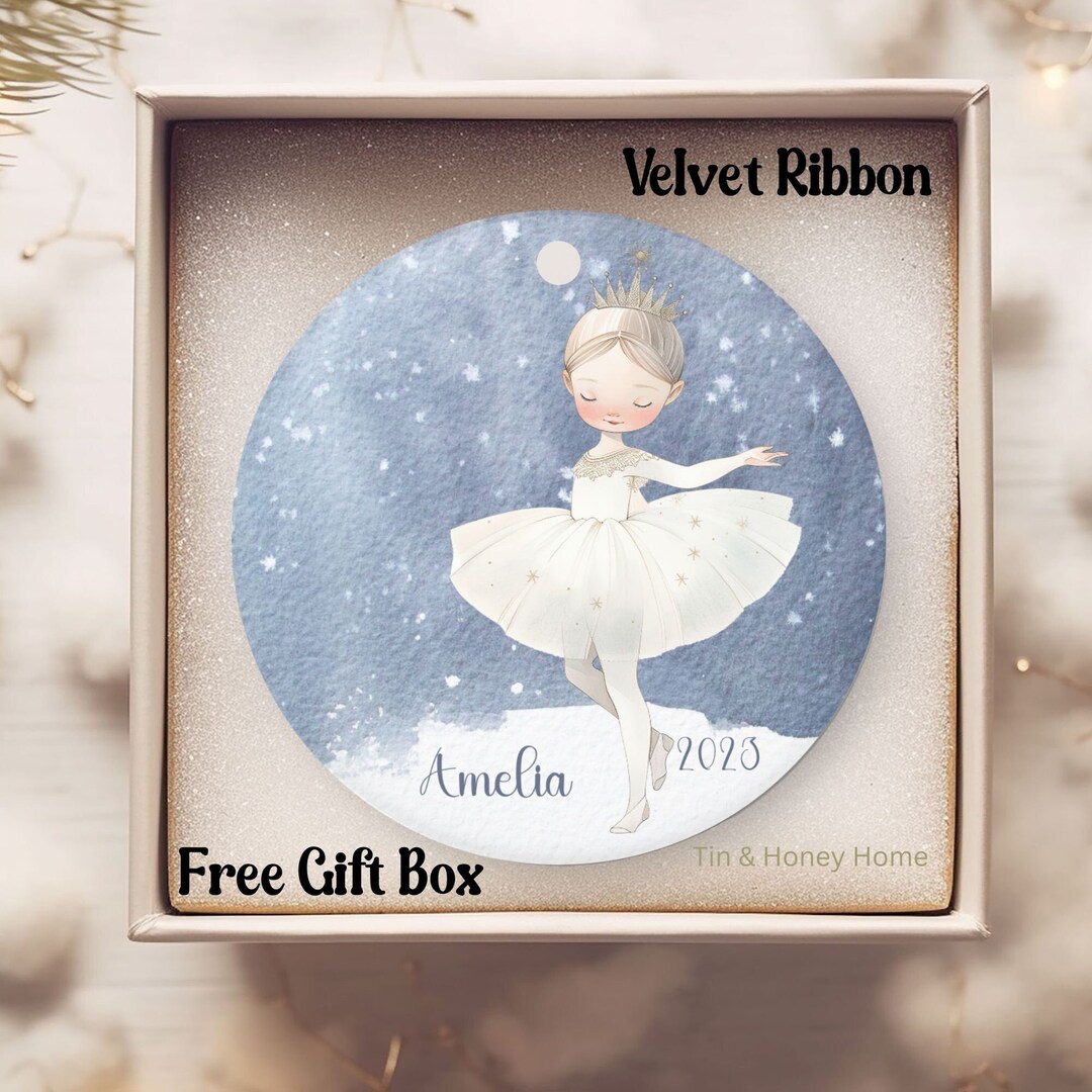 Custom Ballet Christmas Ornament, Personalized Ballerina Dance Ornament ...