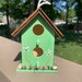 Hand Painted Flower Birdhouse - Etsy