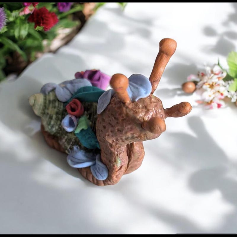 Polymer Clay Snail - Etsy