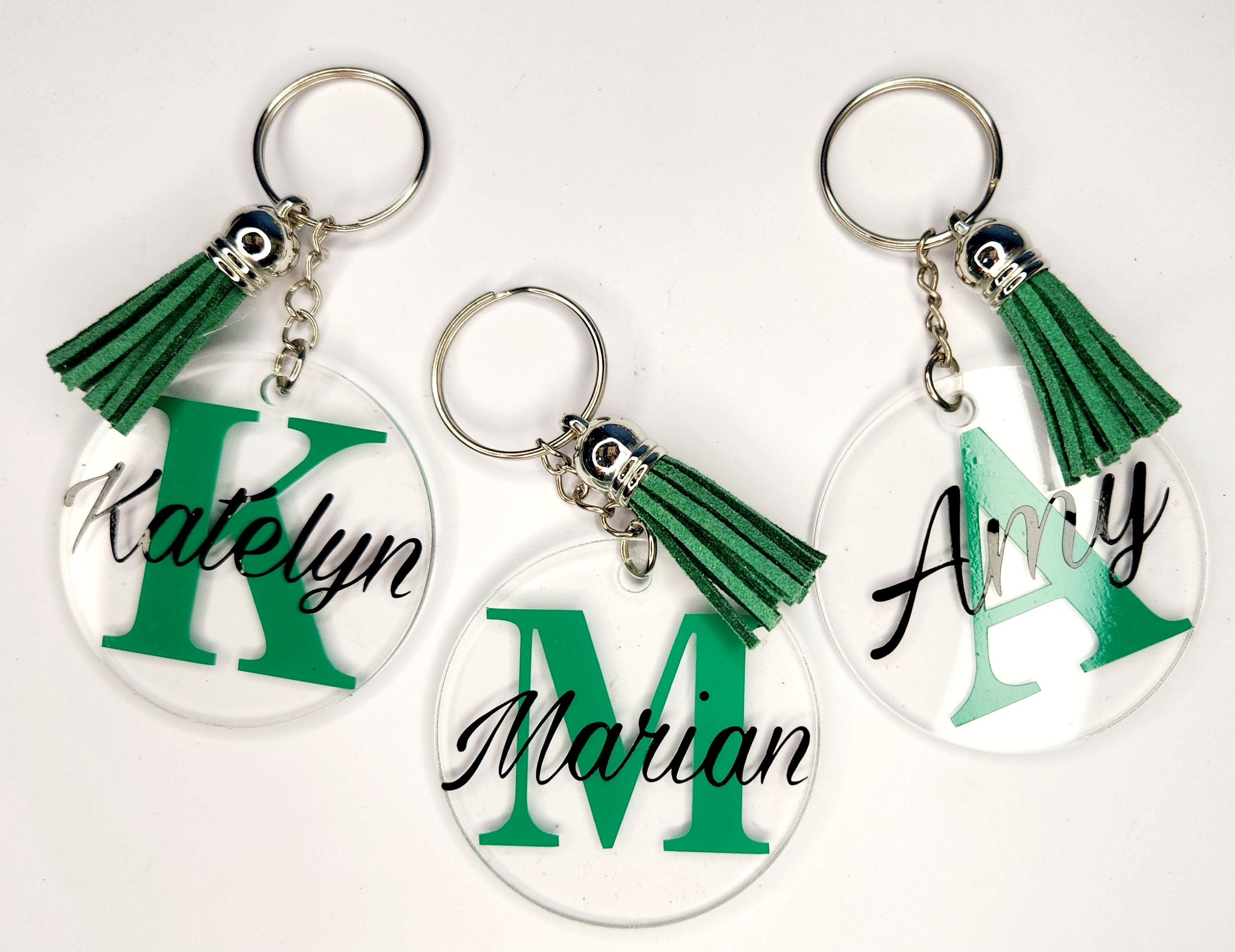 Personalised Acrylic Keyrings Custom Bag Tags Fully Customised Keyrings ...