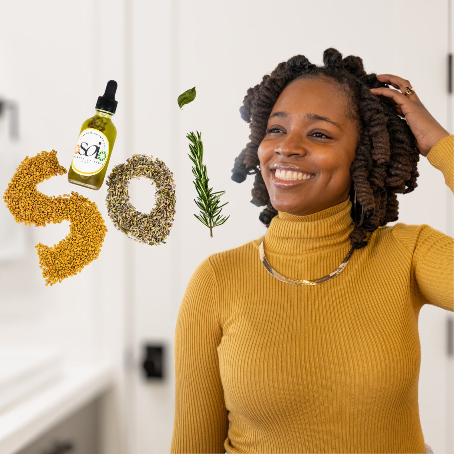 Locs Herbal Ultra Growth Hair Oil Curly Hair Growth Oil Thicker Hair