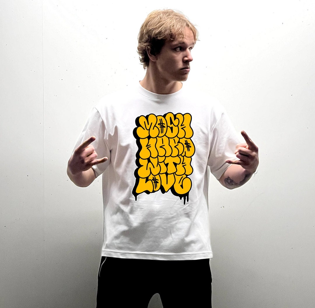 Mosh Hard With Love T-shirt, Metal Fan Tshirt, Hxc Tee, Heavy Metal ...