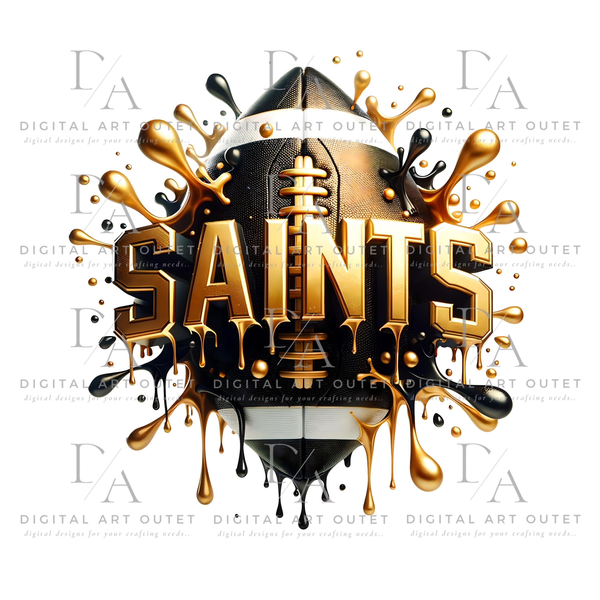 Saints PNG Sublimation Design - Etsy
