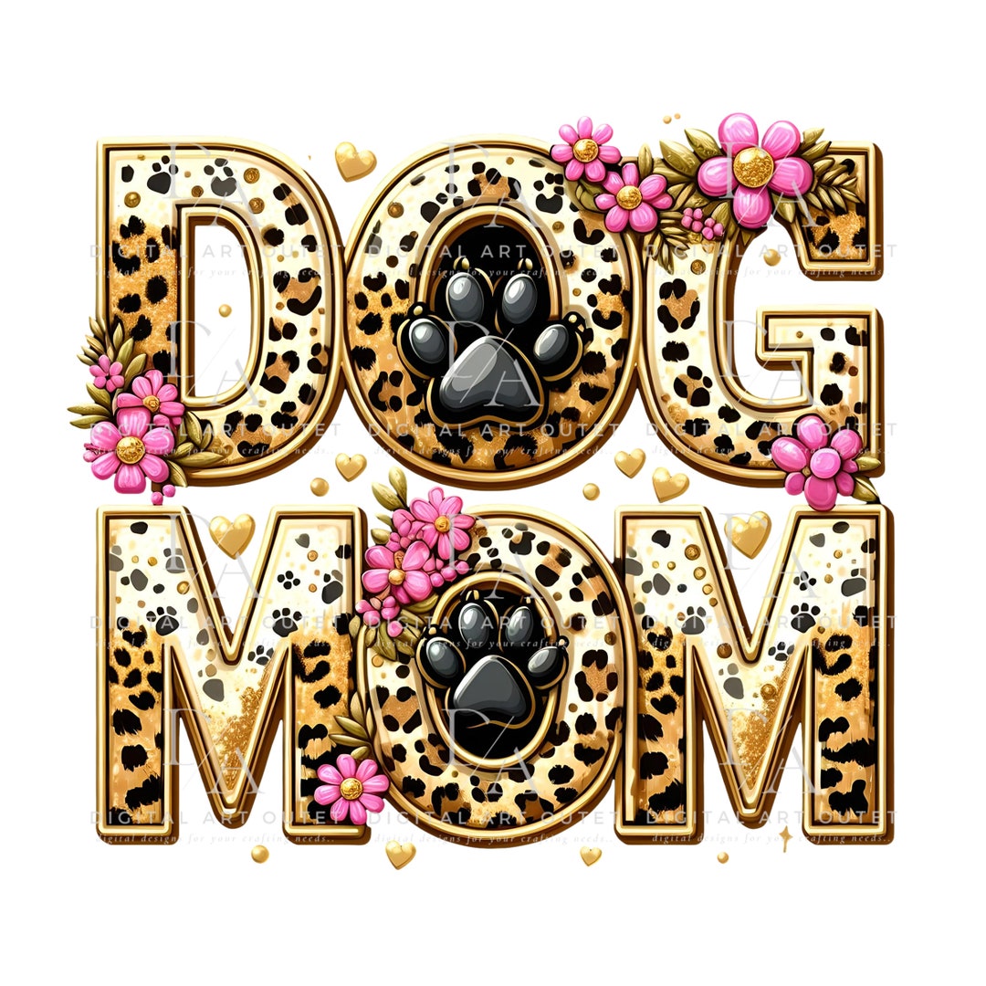 Dog Mom PNG Sublimation Design - Etsy