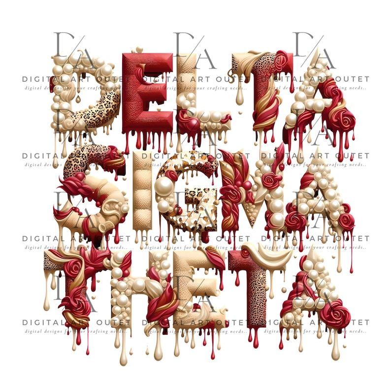 Delta Sigma Theta PNG Sublimation Design - Etsy