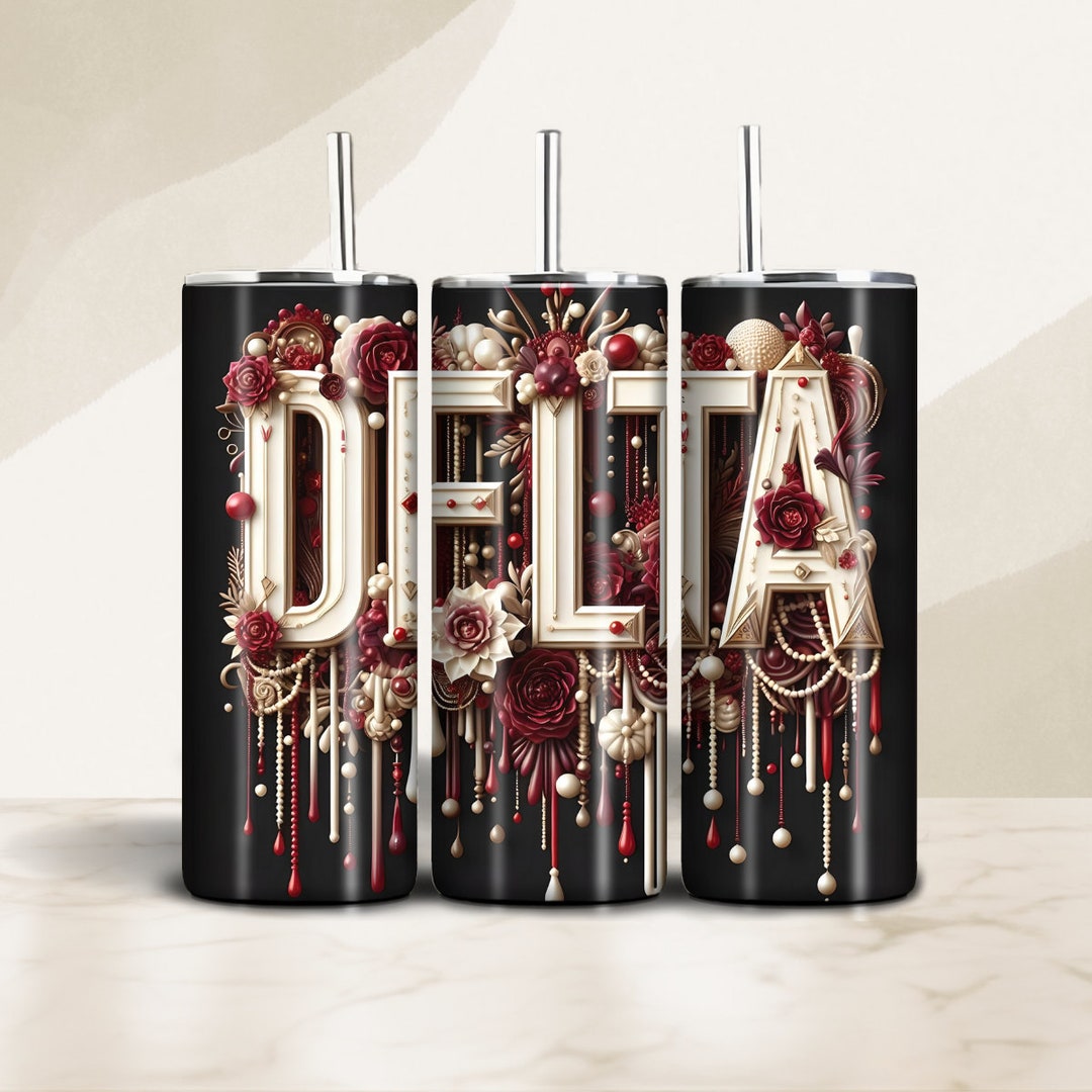 Delta Sigma Theta 20oz Tumbler Sublimation PNG - Etsy