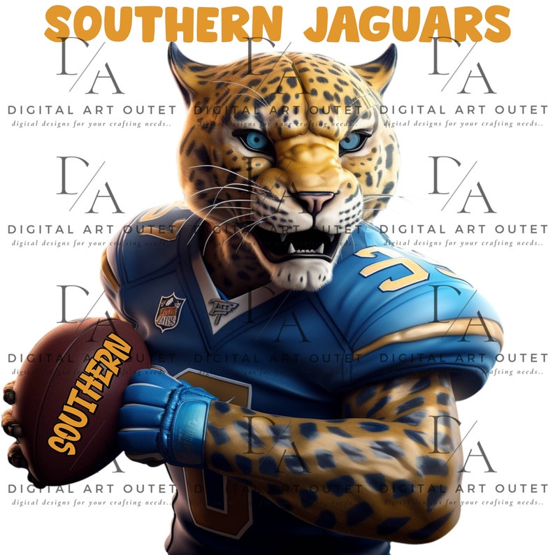 Transparent Southern University Jaguars PNG Sublimation Design - Etsy