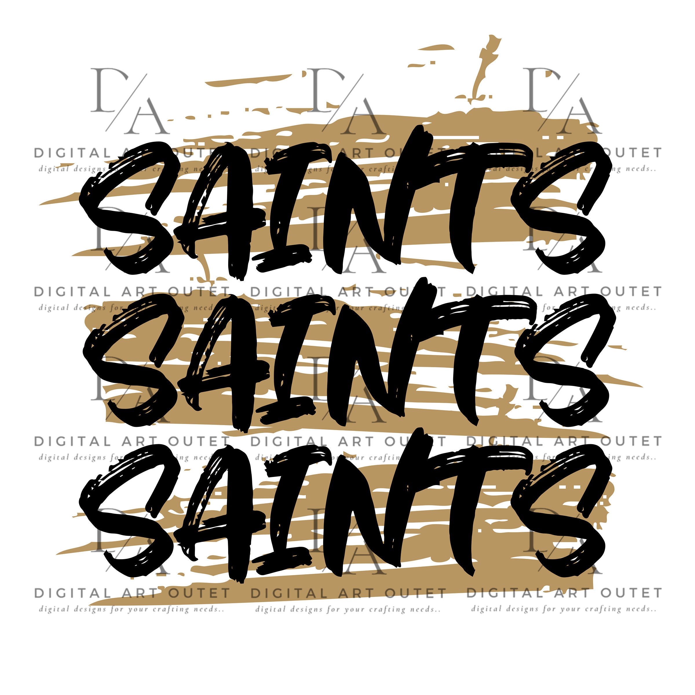 Saints Football PNG Sublimation Design - Etsy