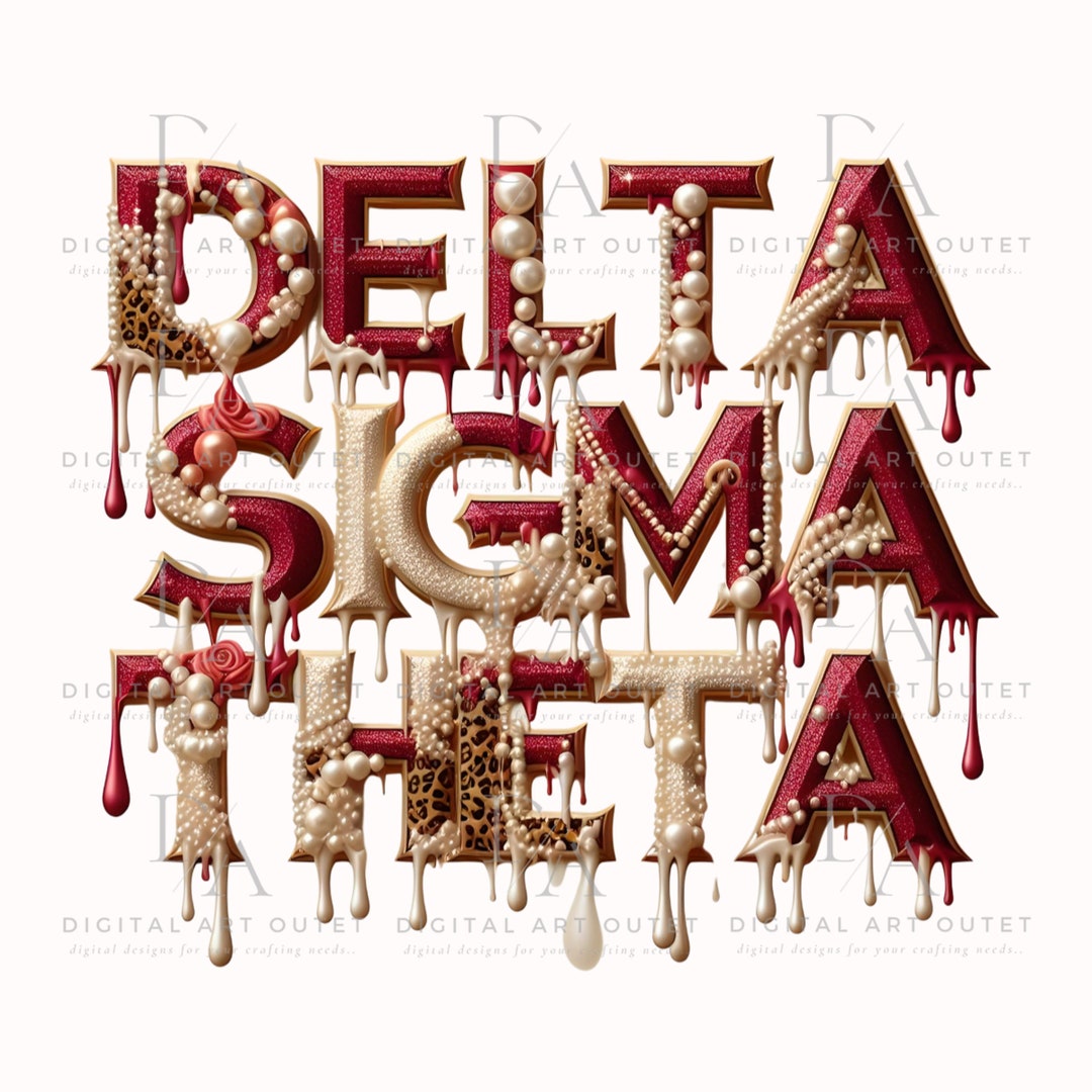 Delta Sigma Theta PNG Sublimation Design - Etsy