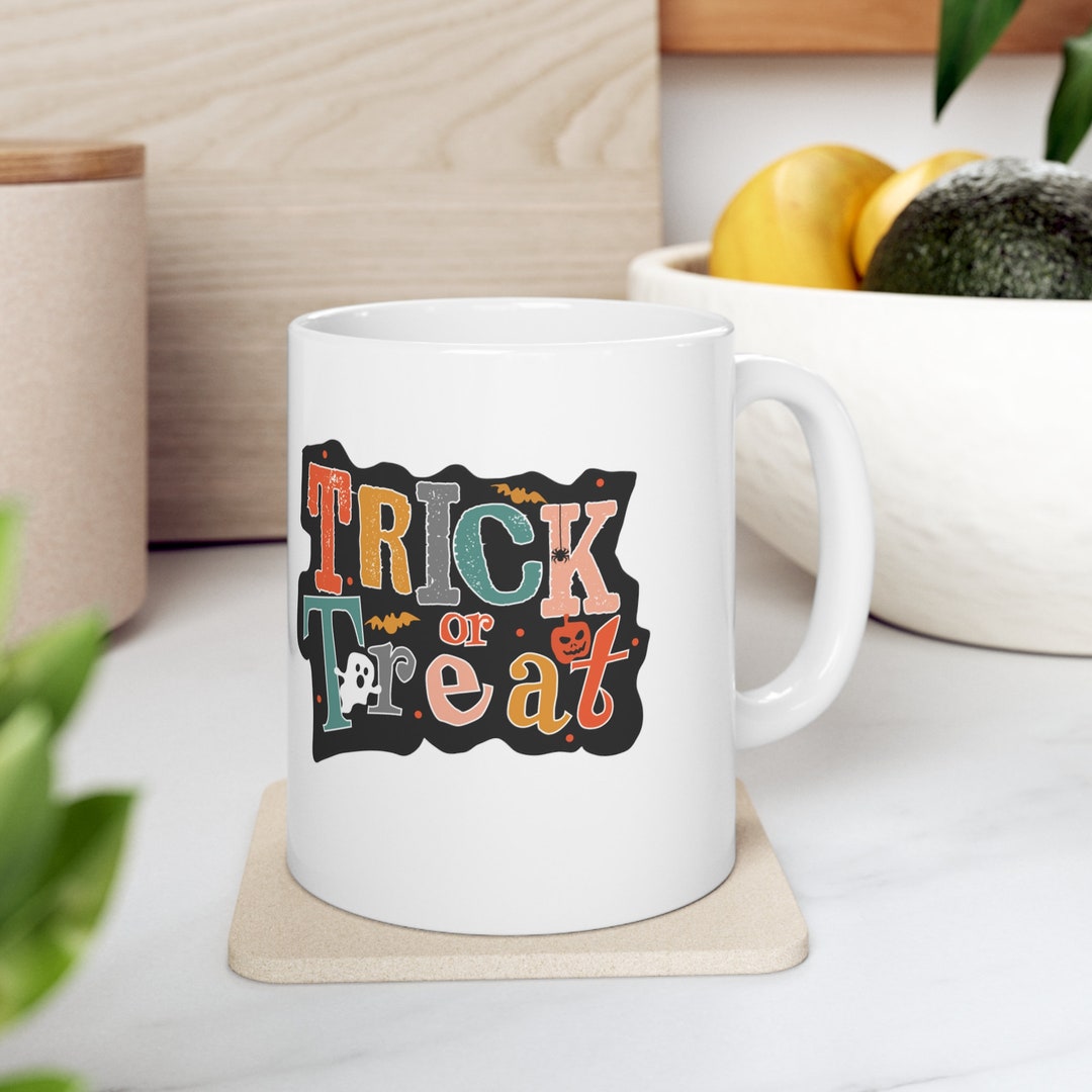 Trick or Treat Halloween Mug Ceramic Mug 11oz - Etsy